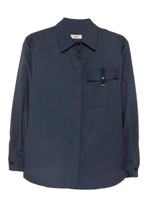 Herno Chest-pocket Long-sleeve Shirt - Blue