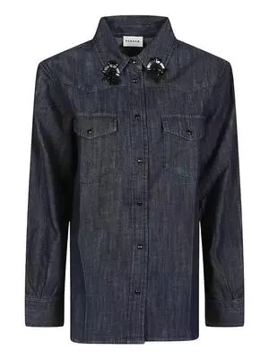 P.a.r.o.s.h Embellished Shirt - Black