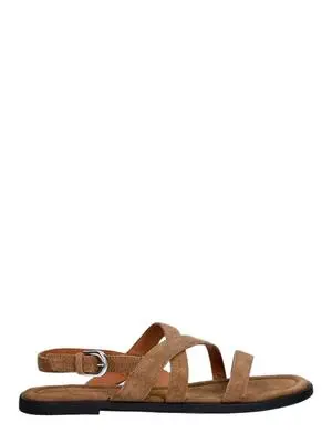 VAGABOND SHOEMAKERS Zaida Crossover Strap Buckle Fastening Sandals - Neutrals