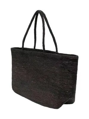 SOPHIE DIGARD Woven Tote Bag - Black