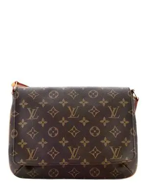 LOUIS VUITTON Musette Tango Monogram Canvas Shoulder Bag - Brown