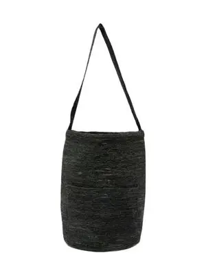 SOPHIE DIGARD Woven Raffia Shoulder Bag - Grey