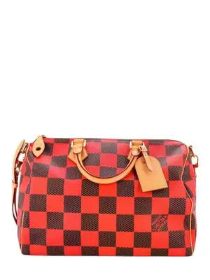 LOUIS VUITTON Speedy Bandouliere Satchel Bag - Brown