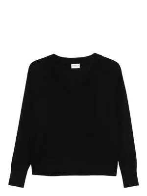 Marella V-neck Long-sleeve Sweater - Black
