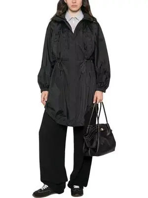 Moncler Drawstring Hooded Jacket - Black
