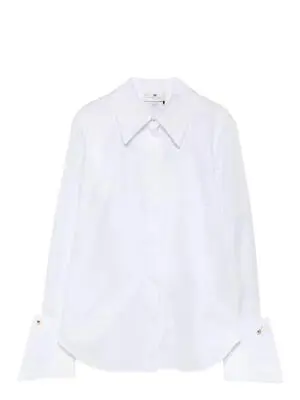 Elisabetta Franchi Pinstripe Cotton Shirt - White