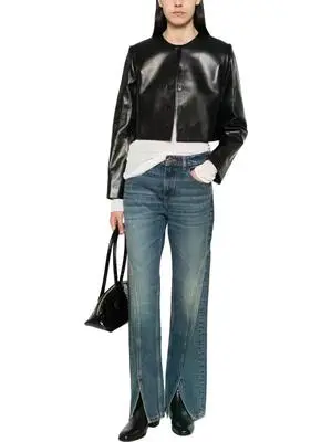Brandon Maxwell Campbell Spiral-seam Jeans - Blue