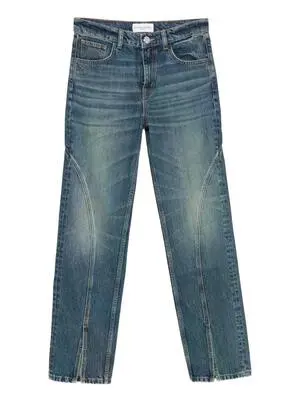 Brandon Maxwell Campbell Spiral-seam Jeans - Blue