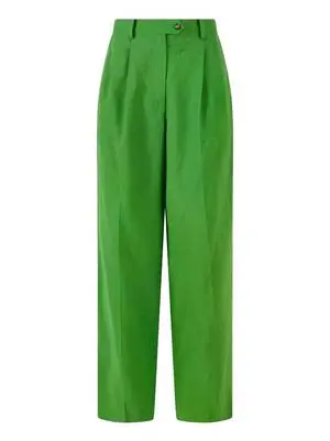 Rosie Assoulin Pleated Trousers - Green