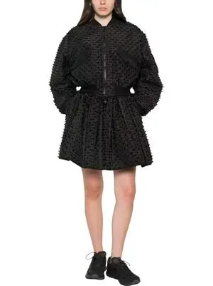 Cecilie Bahnsen Fil-coupé Zip-up Jacket - Black