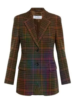 Max Mara Houndstooth Blazer - Brown