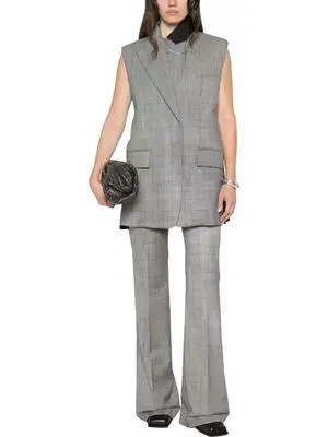 Sportmax Prince Of Wales Check Trousers - Black