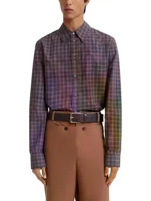 Marni Checked Cotton Shirt - Blue
