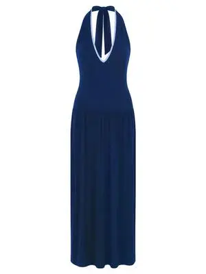 BAOBAB Donata Halterneck Maxi Dress - Blue