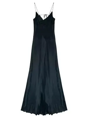 OSCAR THE COLLECTION Spaghetti Strap Maxi Dress - Black