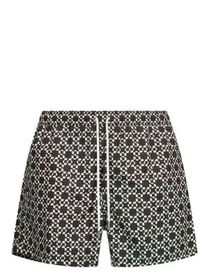 Simkhai Malachi Drawstring Swim Shorts - Brown