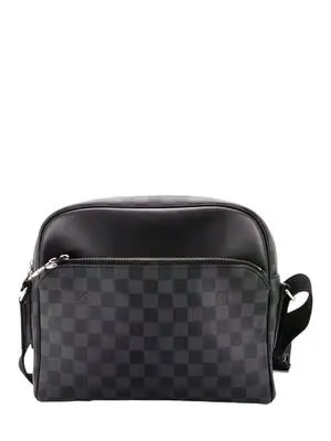 LOUIS VUITTON Damier Graphite Pm Reporter Bag - Black