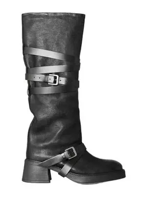 MIISTA Katarzyna Belted Tall Boots - Black