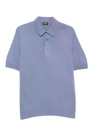 Zegna Short-sleeve Polo Shirt - Blue
