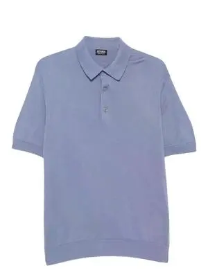 Zegna Short-sleeve Polo Shirt - Blue