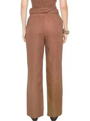 Faithfull The Brand Capriolla Straight-leg Trousers - Brown