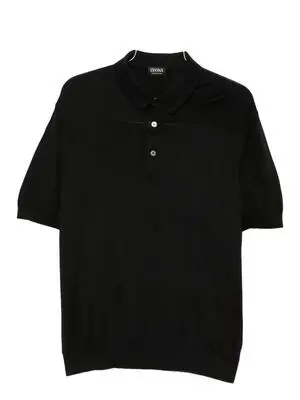 Zegna Short-sleeve Polo Shirt - Black