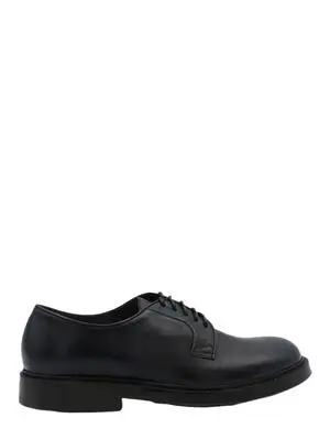 DOUCAL'S Leather Lace-up Derby Shoes - Black