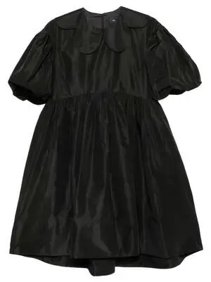 Simone Rocha Puff Sleeve Petal Collar Dress - Black