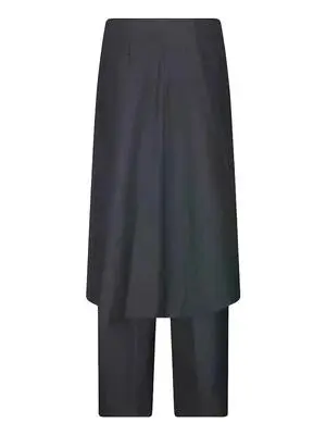 THELATEST Layered Wool Blend Trousers - Black
