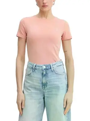 TRUSSARDI Embroidered T-shirt - Pink