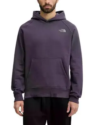 The North Face Raglan Sleeve Hoodie With Kangaroo Pocket - Purple