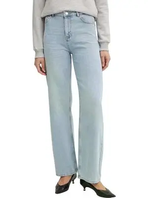 TRUSSARDI 191 Straight-leg Jeans With Embroidery - Blue