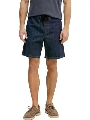 TRUSSARDI Drawstring Denim Shorts - Blue