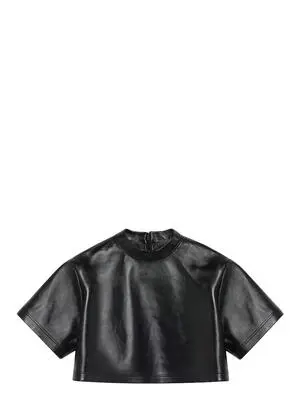 Balenciaga Cropped T-shirt - Black