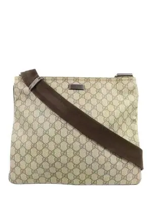 Gucci Gg Supreme Coated Canvas Shoulder Bag - Neutrals