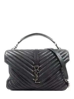 Saint Laurent Large College Tote Bag - Black