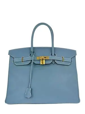 Hermès Hermès 2010 Epsom Birkin 35 Tote Bag Blue