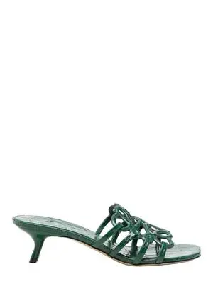 Loewe Petal Anagram Sandals - Green