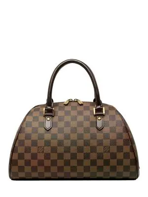 LOUIS VUITTON Damier Ebene Ribera Mm Handbag - Brown
