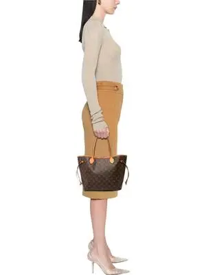 LOUIS VUITTON Monogram Neverfull Mm Tote Bag - Brown