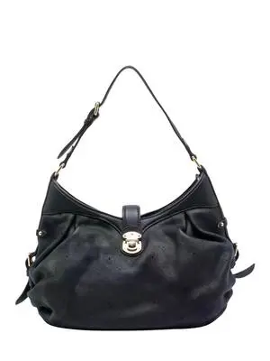 LOUIS VUITTON Monogram Mahina Xs Crossbody Bag - Black