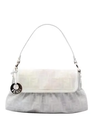 Fendi Zucca Coated Canvas Chef Shoulder Bag - Brown