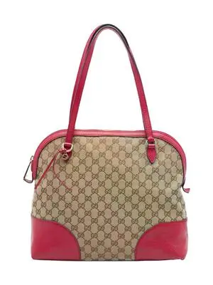 Gucci Gg Canvas Dome Shoulder Bag - Red