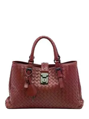 Bottega Veneta Bottega Veneta Small Roma Satchel Red