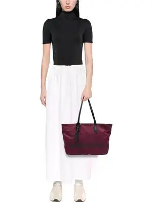 Burberry Nylon Logo Tote Bag - Red