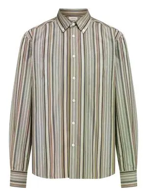 FERRAGAMO Monogram Shirt - Neutrals