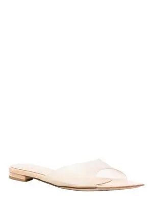 GIANVITO ROSSI Open-toe Flat Sandals - Neutrals