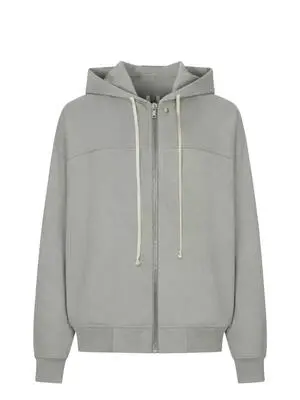 Rick Owens Tower Windbreaker In Heavy Jersey - Grey