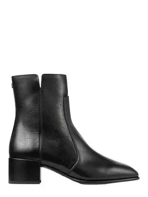 JIMMY CHOO Eliot Leather Ankle Boots With Block Heel - Black