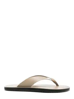 A.emery Flora Leather Thong Sandals - Neutrals